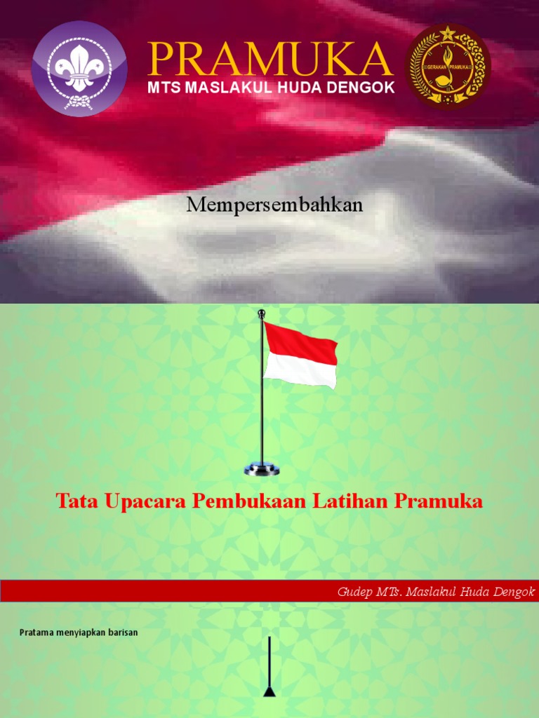 Slide Upacara Pembukaan Latihan Pramuka | PDF