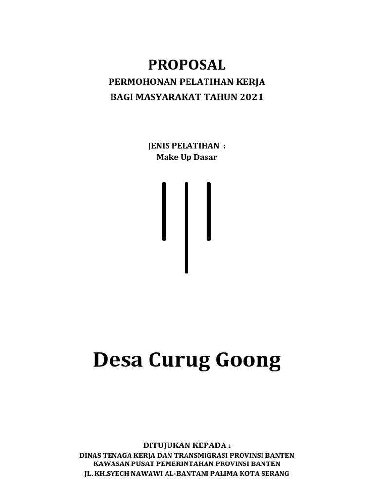Proposal Permohonan Pelatihan Kerja Sablon Kaos | PDF | Bisnis