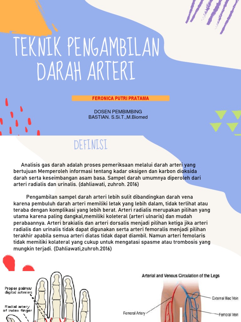 Teknik Pengambilan Darah Arteri | PDF