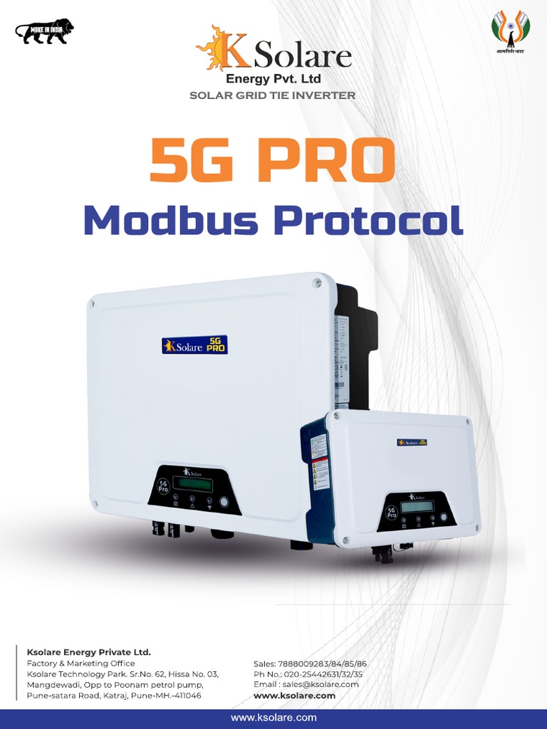 Ks Modbus Protocol 5g Pro Pdf Electronics Electrical Engineering 7003