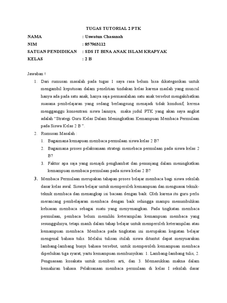 Tugas Tutorial 2 PTK | PDF