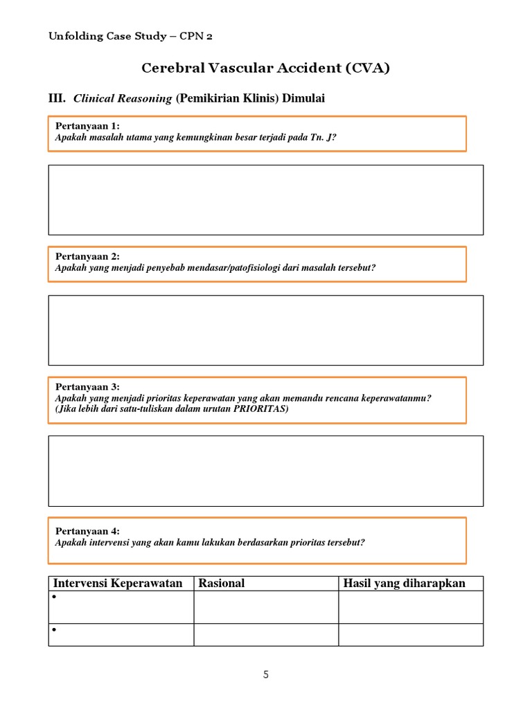 CPN 2 - Tahap III Lembar Kerja Unfolding Case Study | PDF