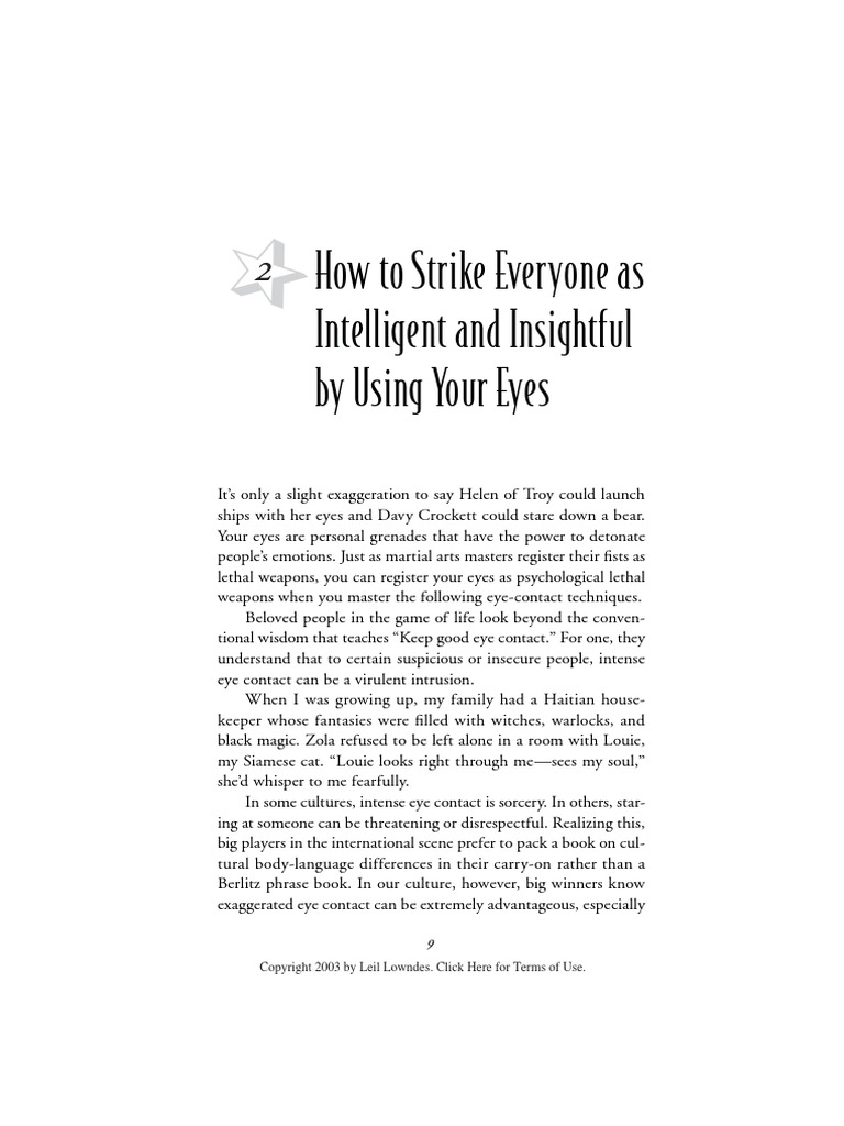 How To Strike Everyone As Intelligent | PDF | Psychological Concepts ...