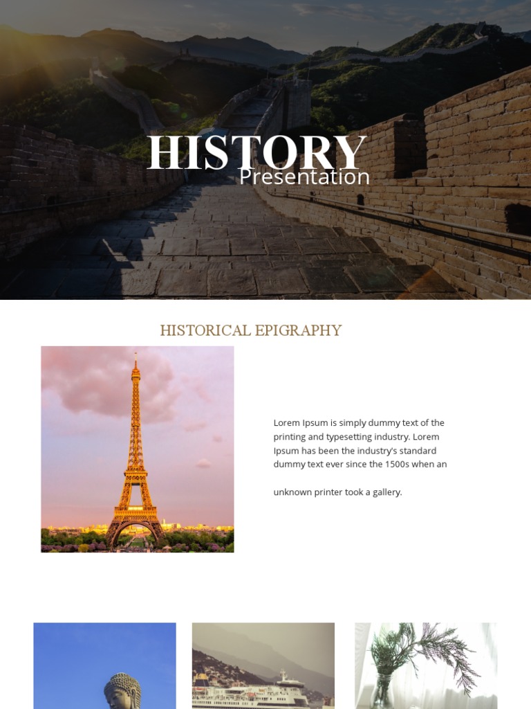 History Powerpoint | Download Free PDF | Page Layout | Communication Design