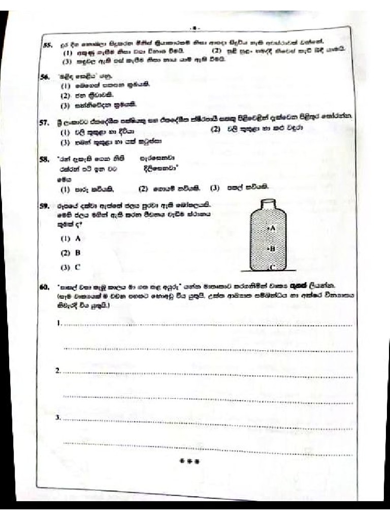 Scholarship Exam Paper 2020 Clear | PDF