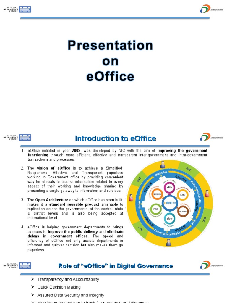 eOffice: Enhancing Digital Governance | PDF | Workflow | System