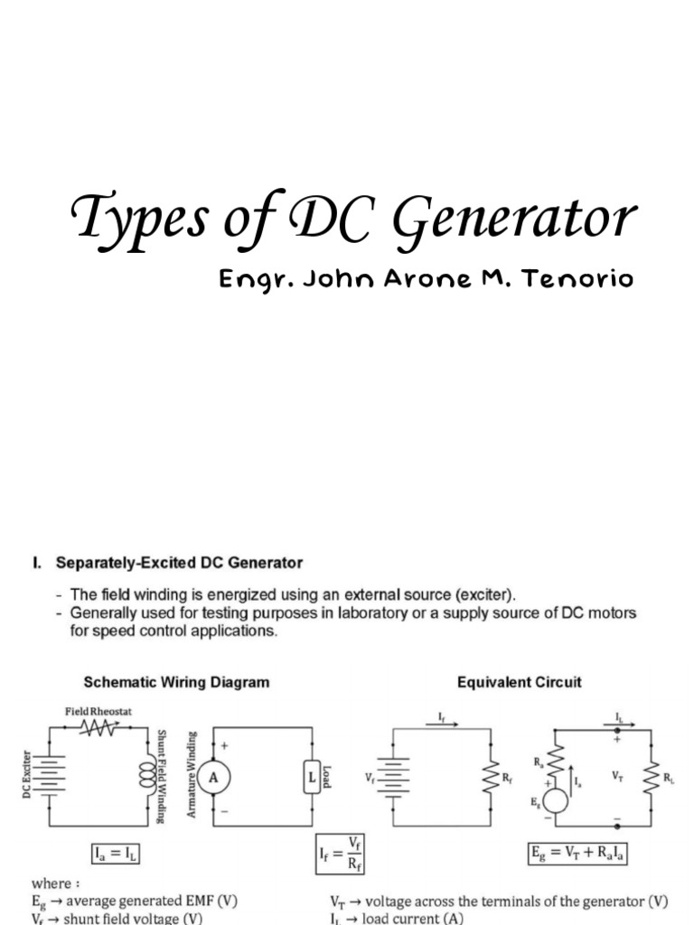 Types of DC Generator | PDF