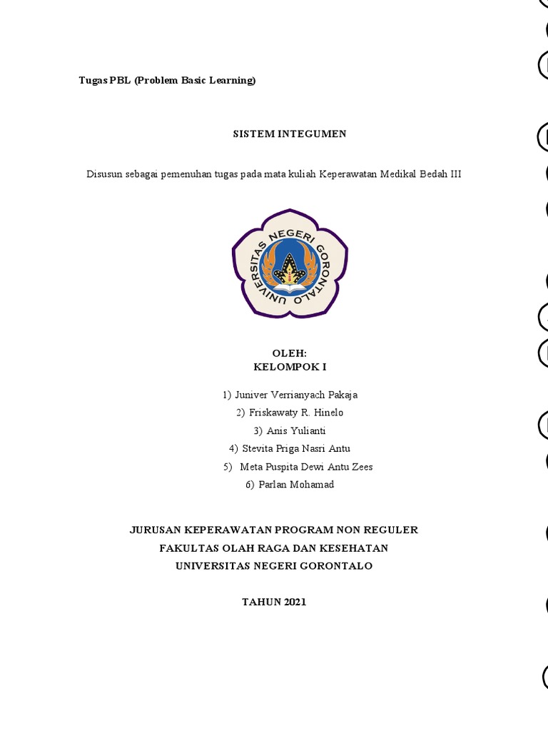 PBL Kelompok 1 KMB-3 INTEGUMEN FIX | PDF