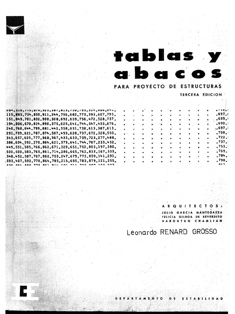 Tablas y Abacos | PDF