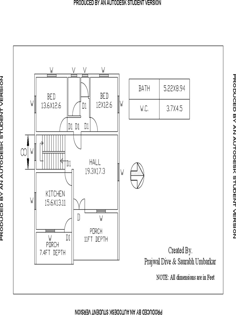 2 BHK Plan | PDF
