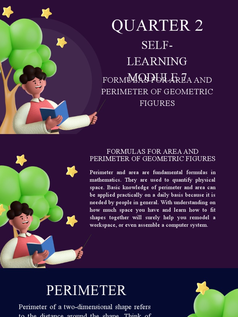 Formulas For Area and Perimeter of Geometric Figures | PDF
