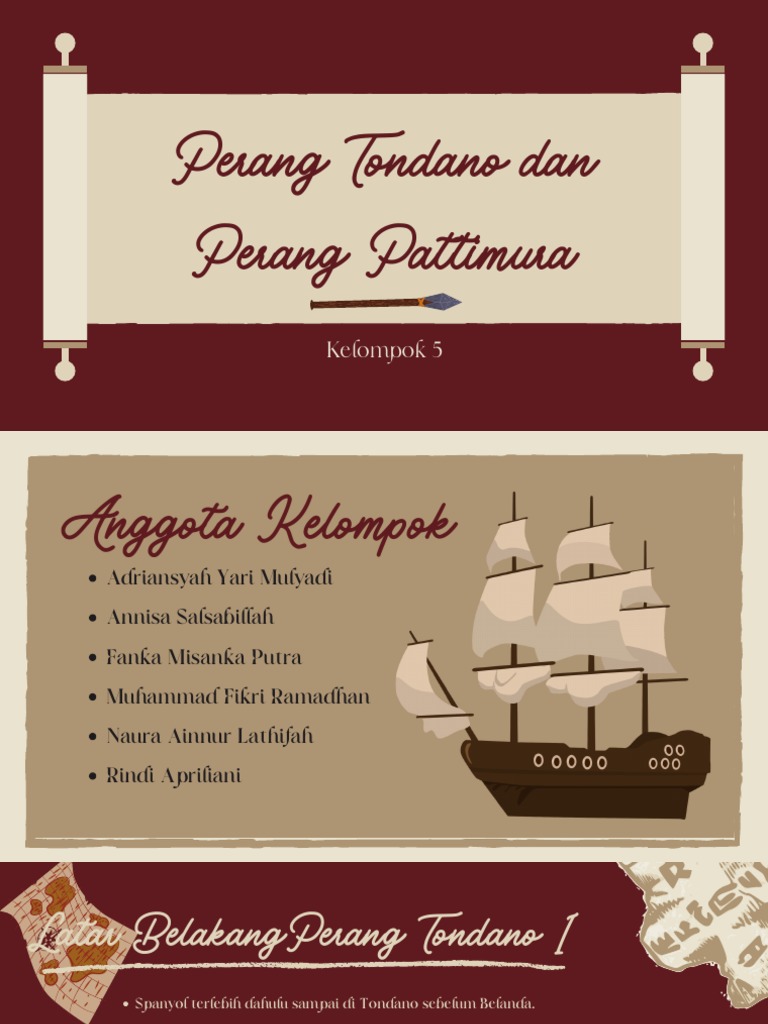 Perang Pattimura dan Tondano: Sejarah Pejuang | PDF