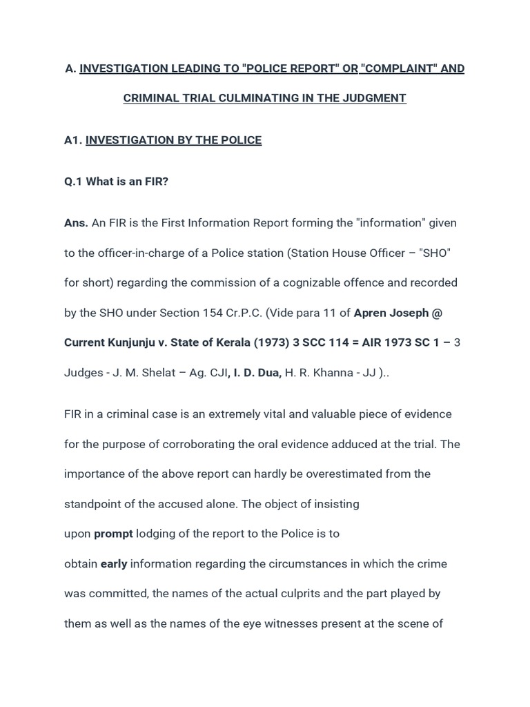 Investigation | PDF | Common Law | Justice