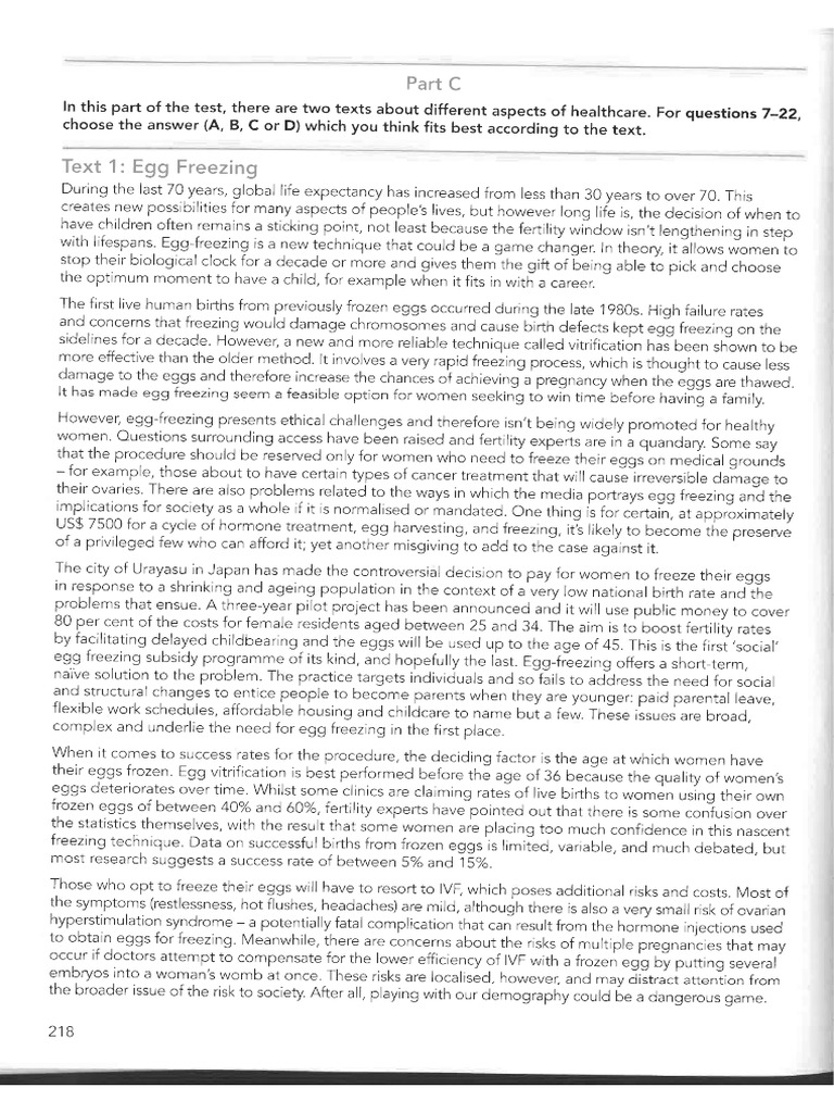 Oet Reading Part C Test 1 Cambridge Book Pdf