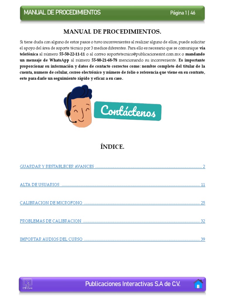 Manual de Procedimientos | PDF | Micrófono | Ventana (informática)