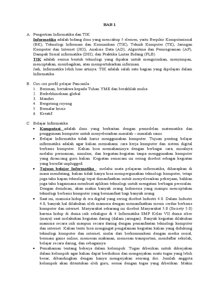 Ringkasan Materi | PDF