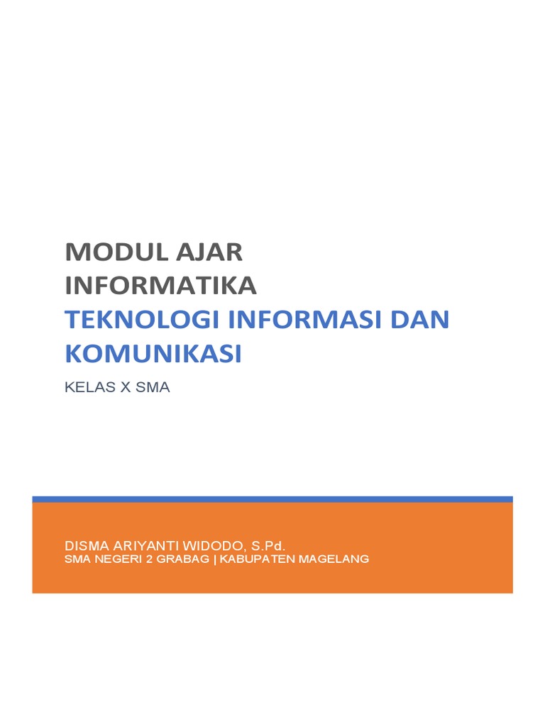 1 Modul Ajar Tik | PDF