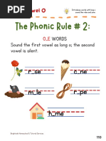 Long o Vowel Sound Word List | PDF