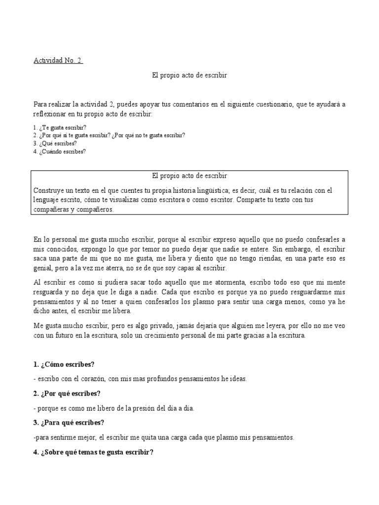 Actividad 2 Unidad 4 | PDF