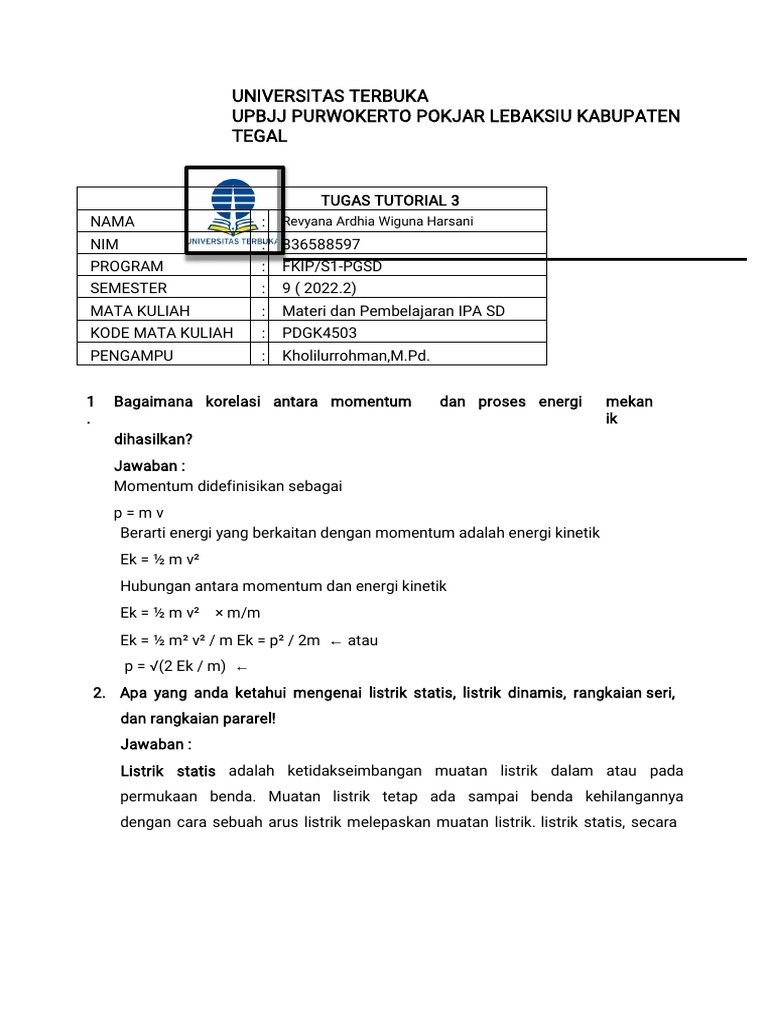 Tugas 3 IPA | PDF | Pengembangan Diri