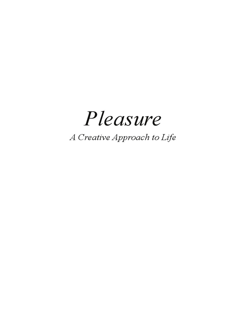 Pleasure Text | PDF | Pleasure | Experience