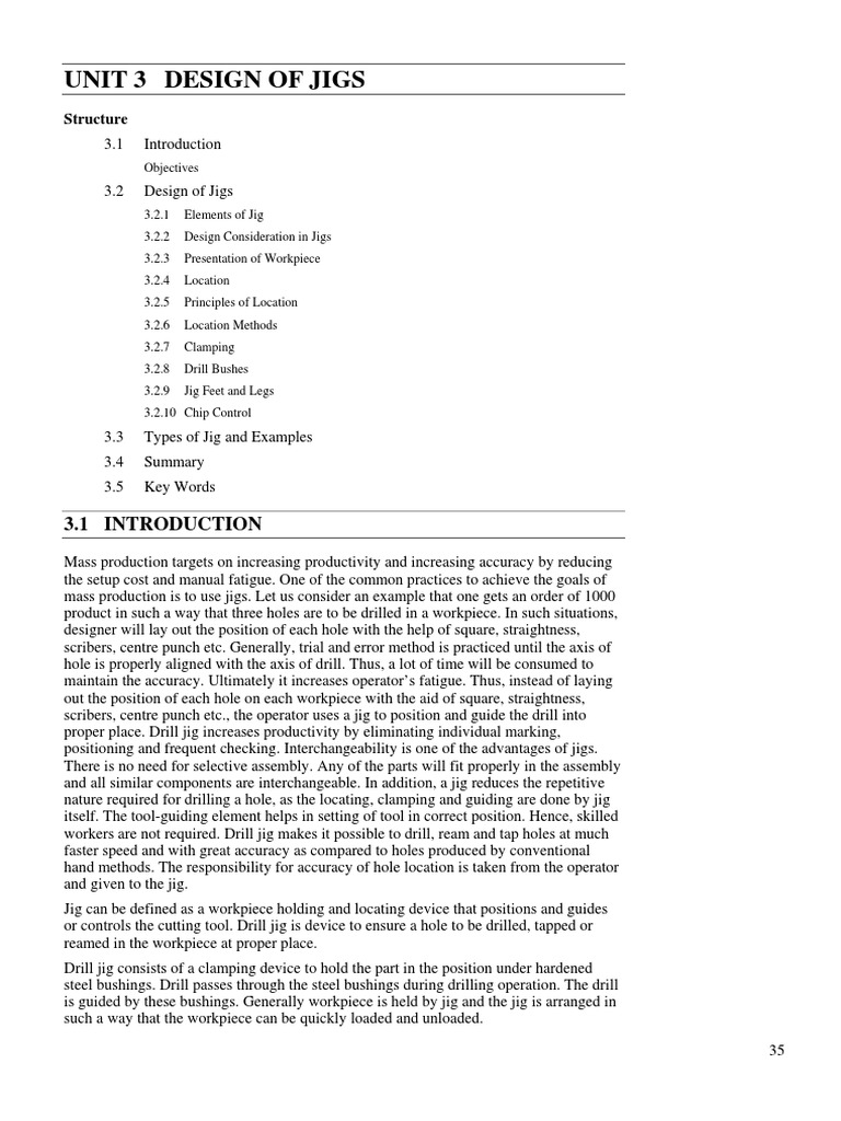Jigs and Fixture Design | PDF | Drilling | Drill