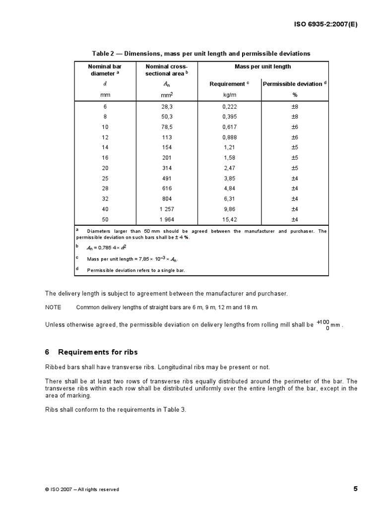 ISO-6935-2-2007 Steel For The Reinforcement of Concrete - 9 | PDF