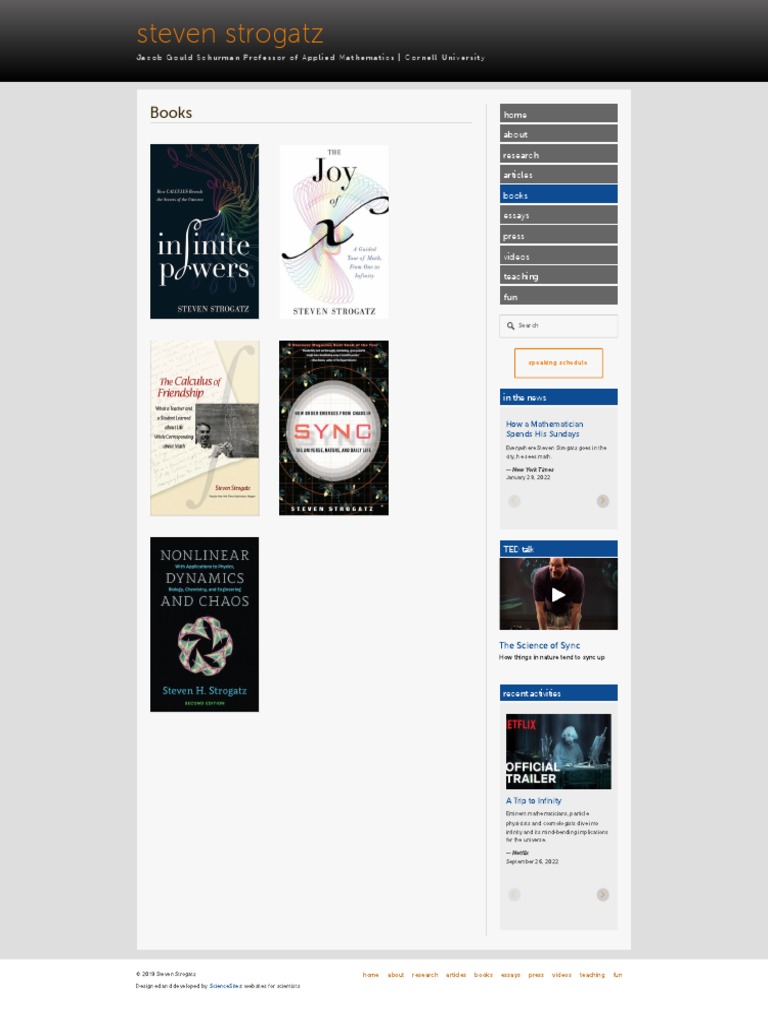 Books - Steven Strogatz | PDF | Science | Mathematics