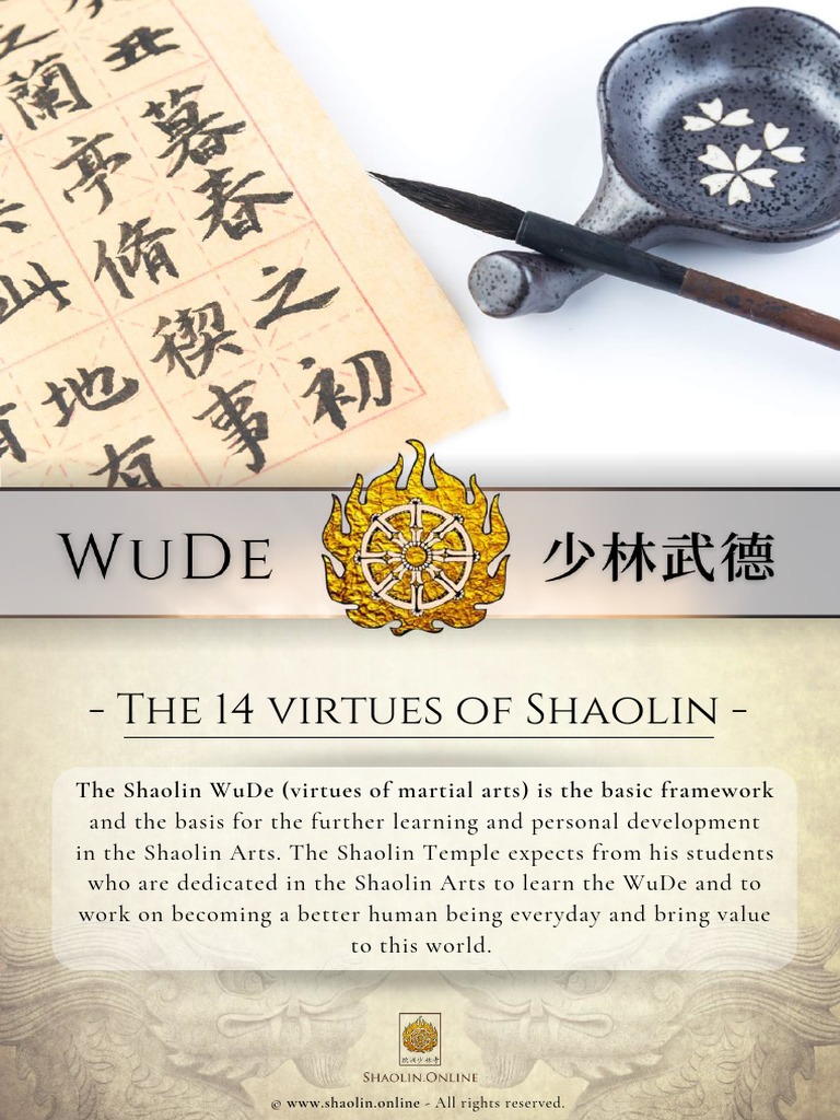 WuDe - (14 Virtues of Shaolin) | Download Free PDF | Shaolin Monastery ...