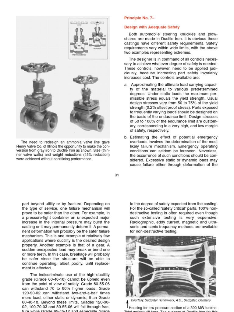 Principle No. 7 - Design With Adequate Safety | PDF | Foundry | Casting ...
