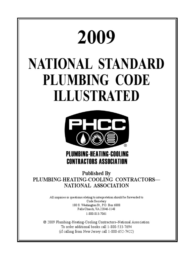 National Standard Plumbing Code 2009 | PDF | Plumbing | Sewage Treatment