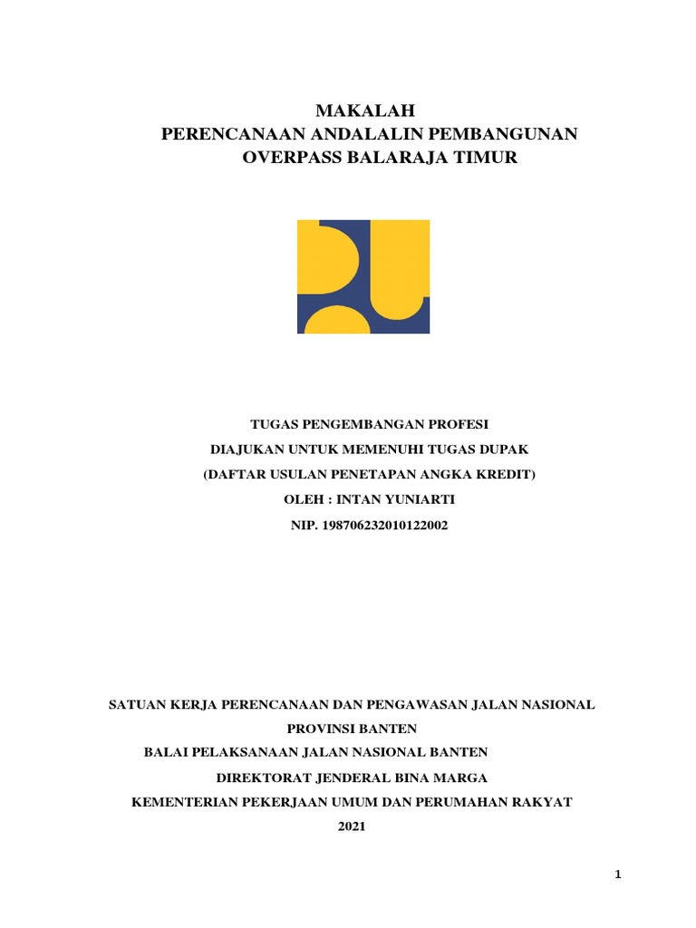 2.makalah Andalalin + Daftar Isi - Merged | PDF