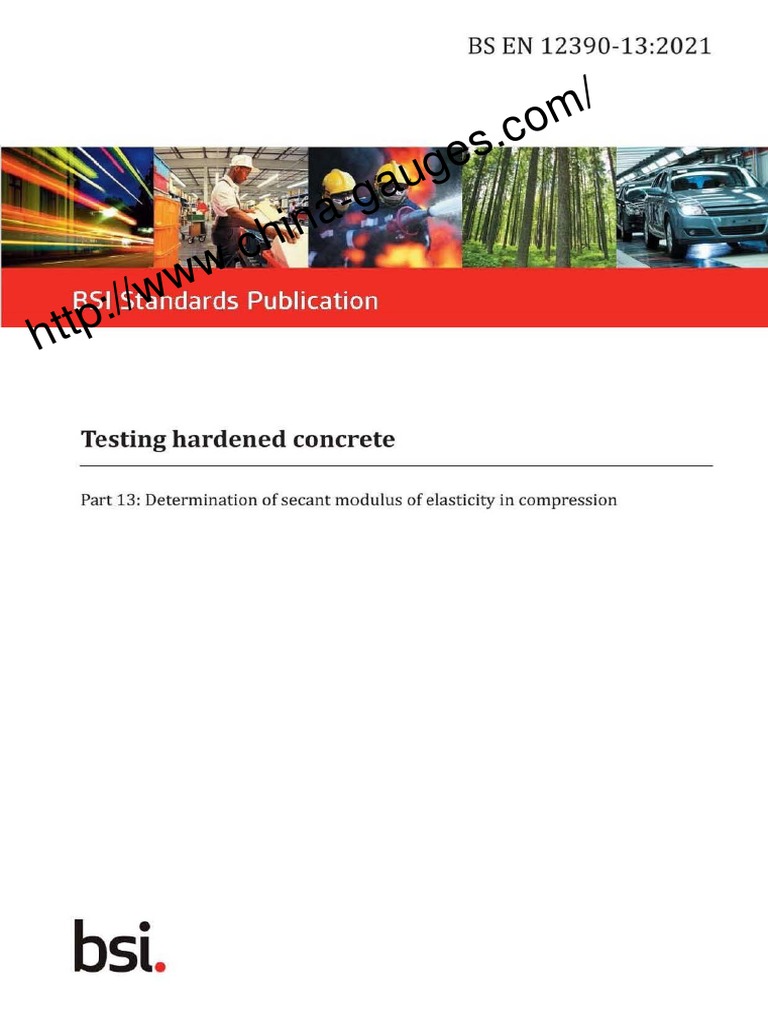 BS en 12390-13-2021 | PDF | Deformation (Engineering) | Strength Of ...