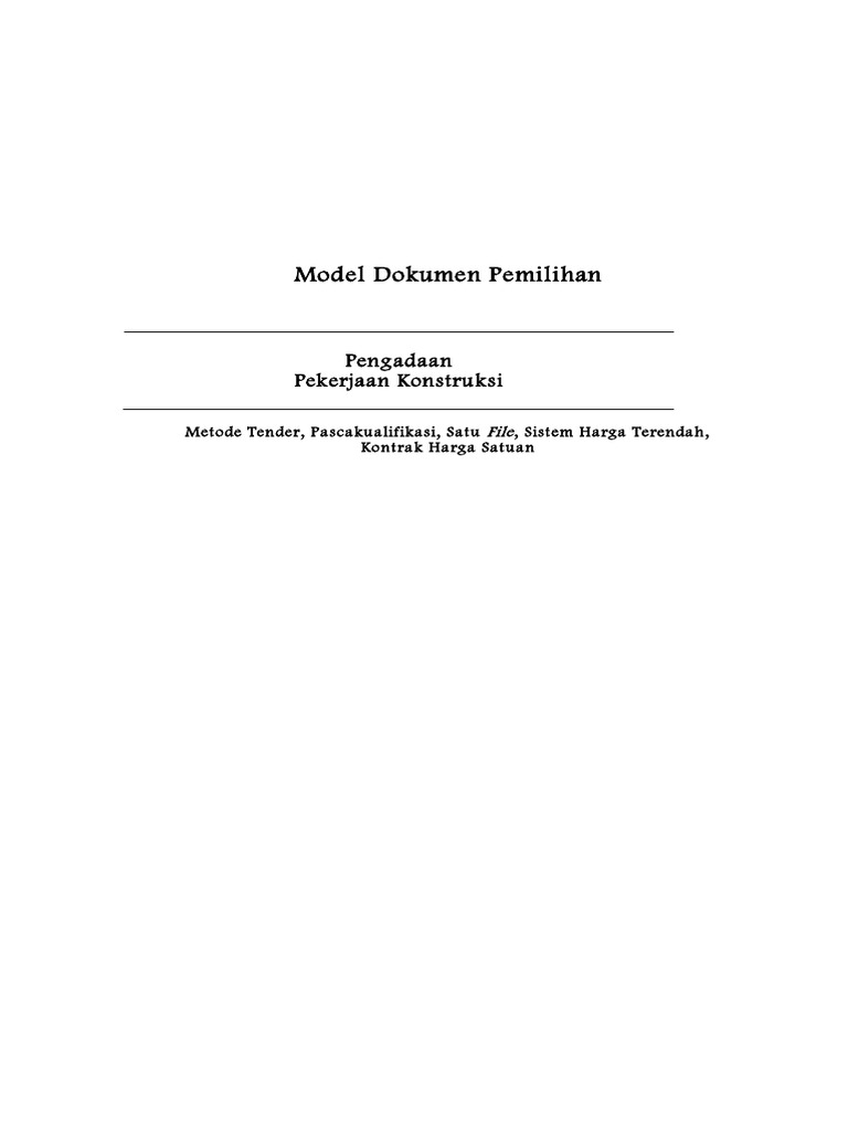 MDP - Rehabilitasi-Pemeliharaan Jalan Berkala-Dpu | PDF