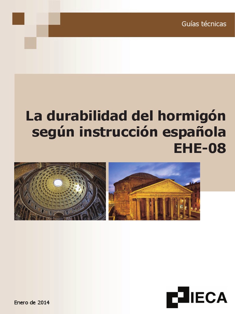 La Durabilidad Del Hormigón Según Instrucción Española EHE 08 | PDF | Hormigón | Cemento