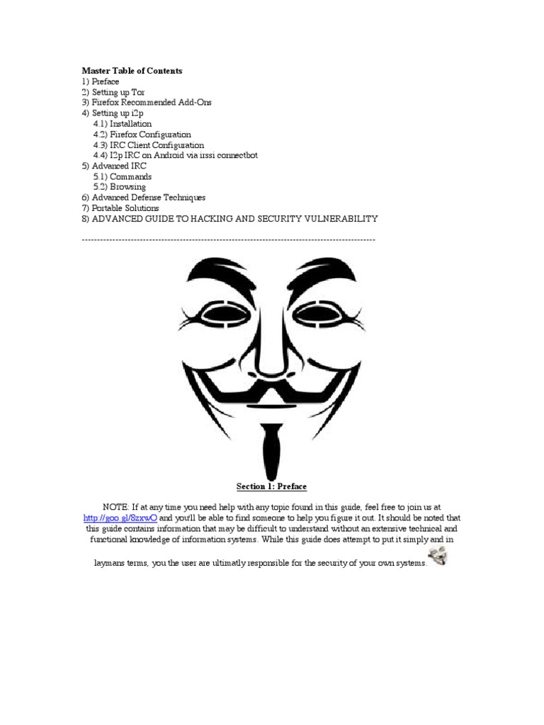 Anonymous IRC, Track Defenses, Hacking and Privacy | PDF | Internet ...
