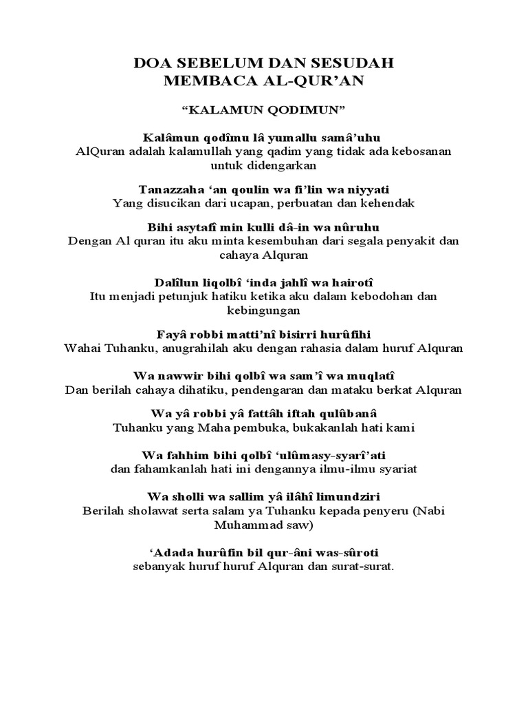 Kalâmun Qodîmu Lâ Yumallu Samâ Pdf