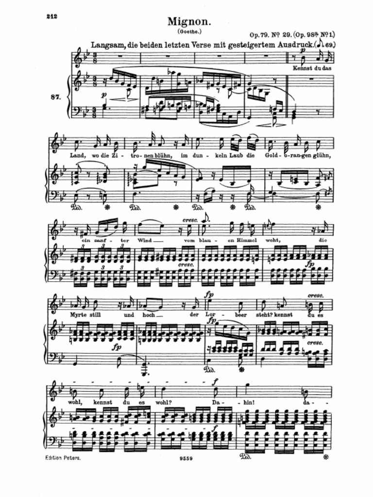 1 Mignon - Schumann | PDF