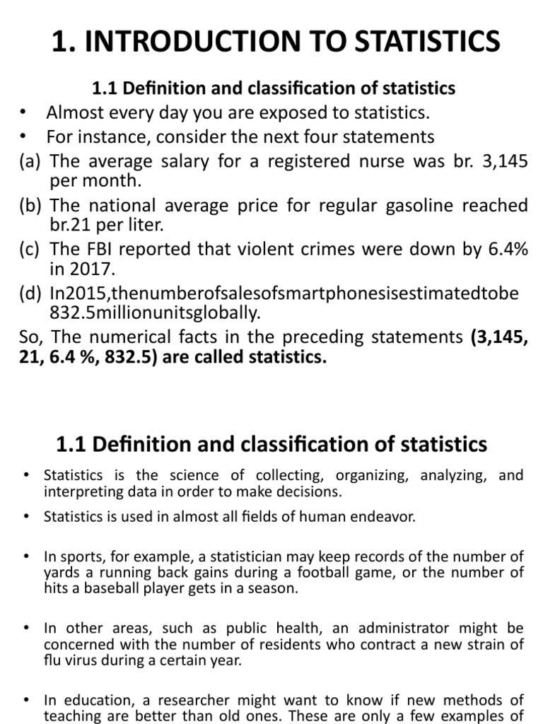 Basic Stat CH 01 | PDF