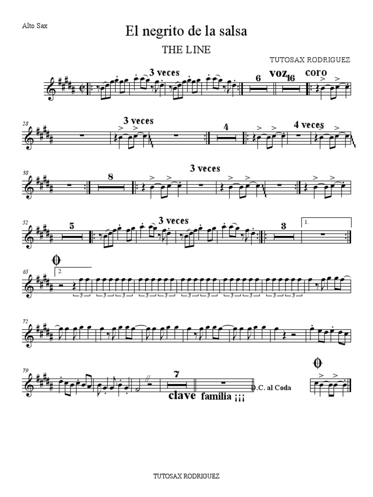 Saxophone et "El Negrito de la Salsa" | PDF