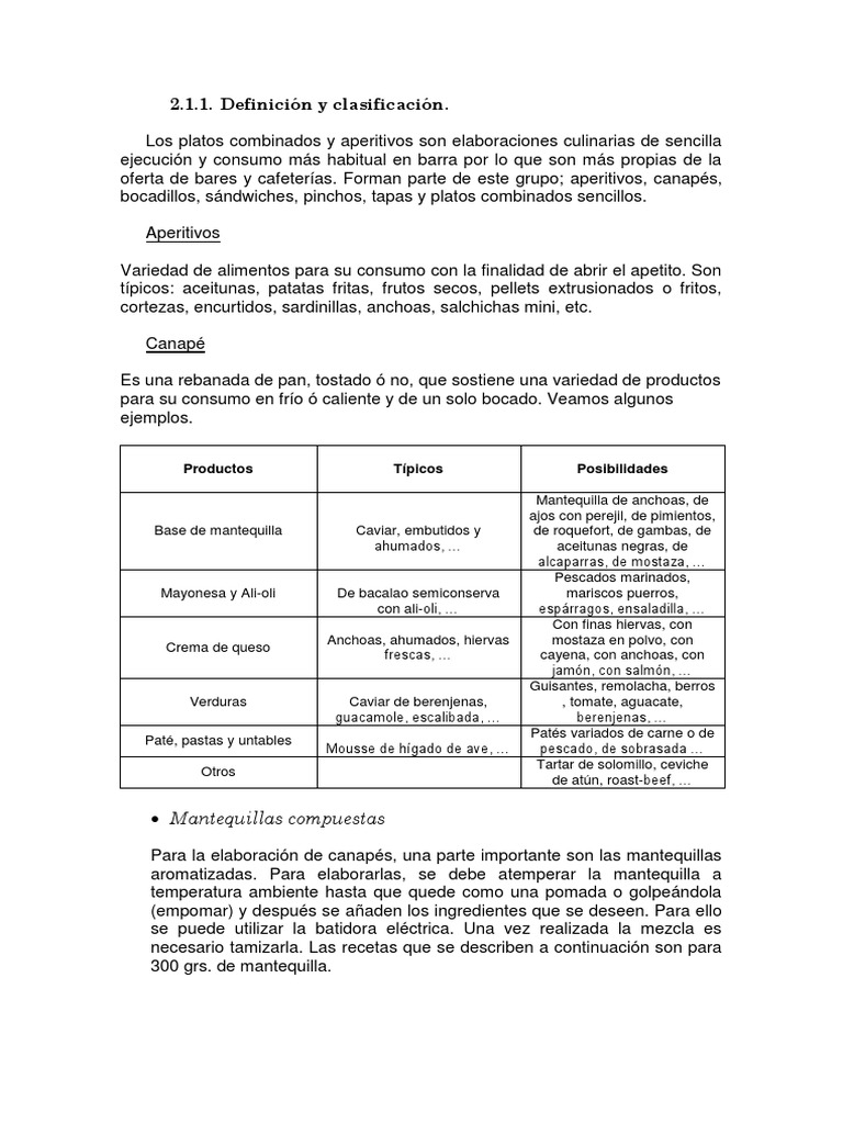 Mantequillas Compuestas | PDF | Alimentos preparados | Alimentos