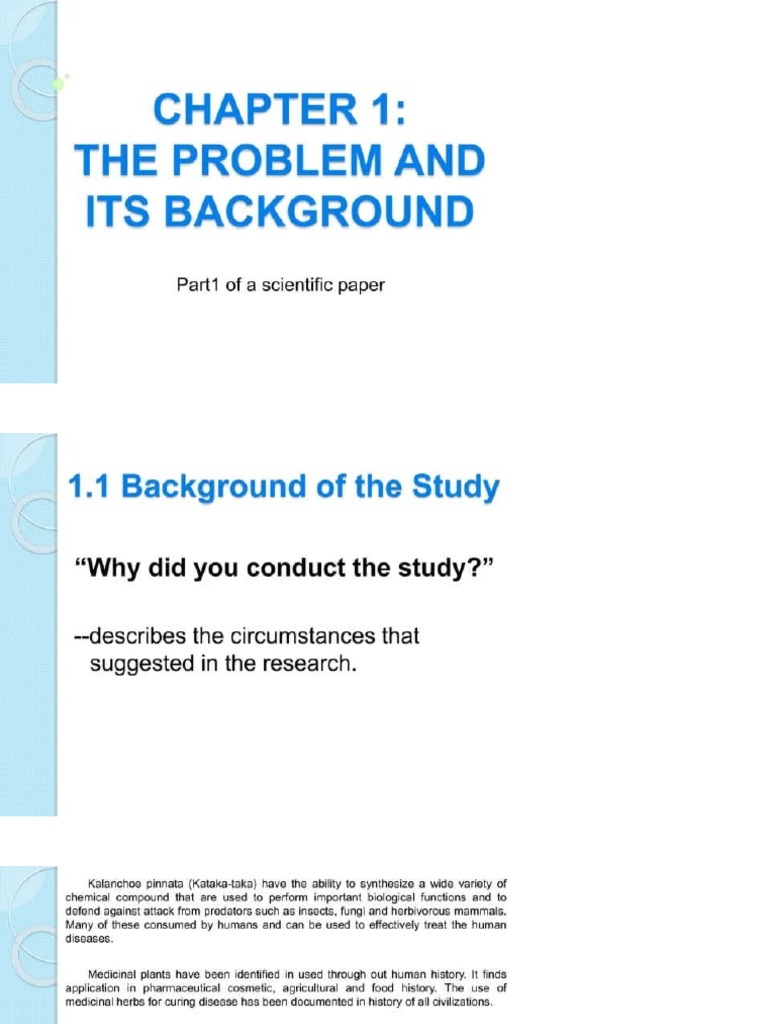Research Paper Chapter 1 | PDF