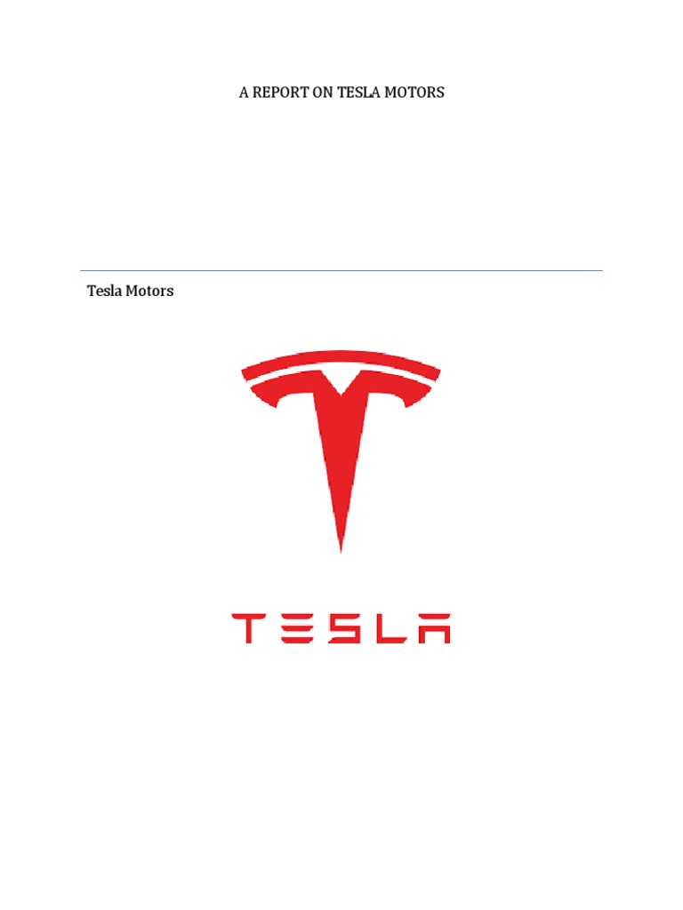 A Report On Tesla Motors Portfolio Tesla | PDF | Tesla Model S | Leadership