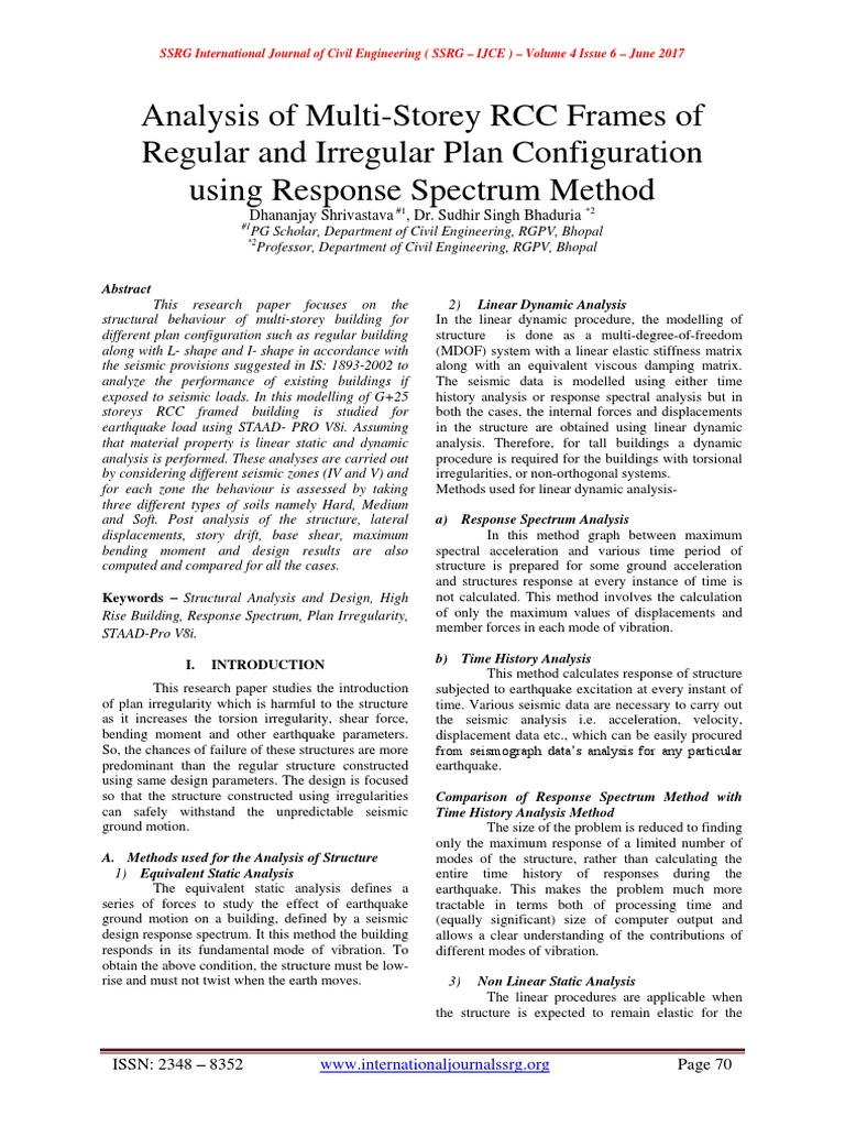5-Analysis of Multi-Storey RCC Frames | PDF | Beam (Structure ...