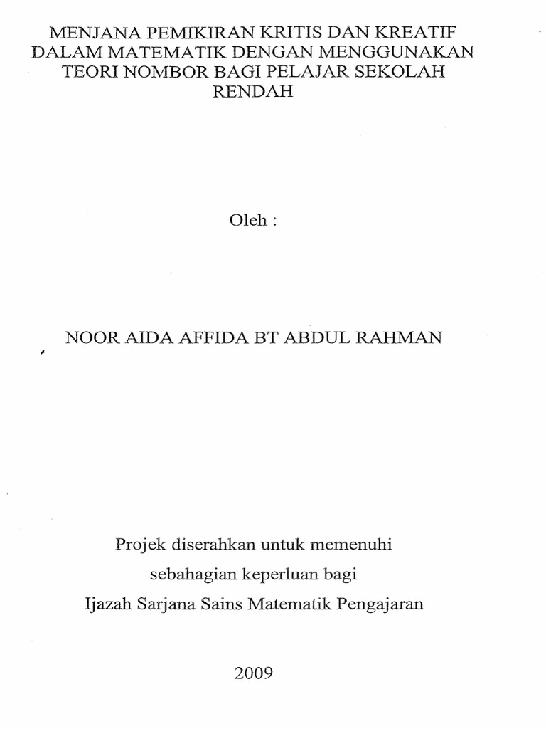 Noor Aida Affida BT Abdul Rahman | PDF