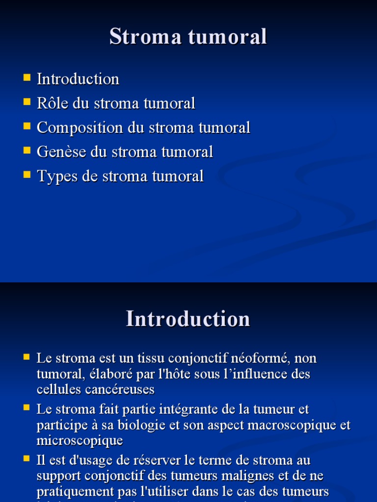 Rôle et Types de Stroma Tumoral | PDF | Facteur de croissance de l ...