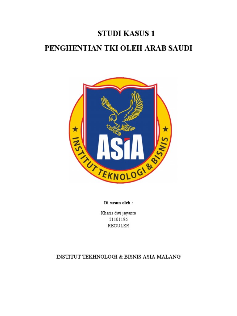 STUDI KASUS 1 Kharis Dwi Jayanto 21101196 | PDF | Bisnis