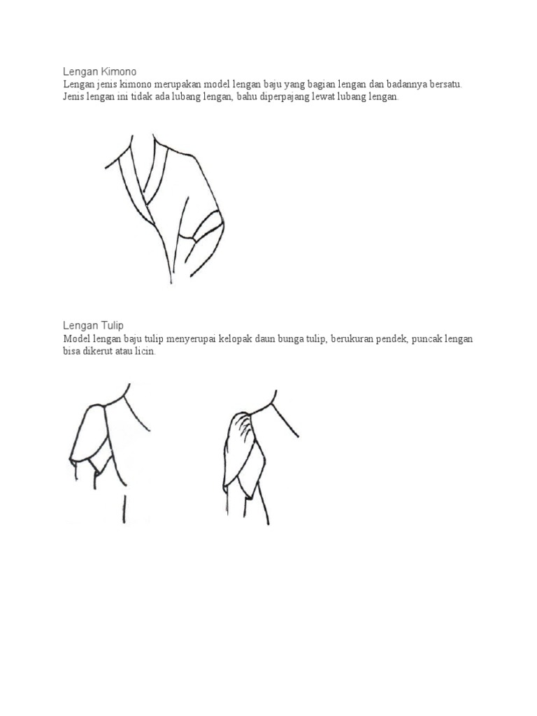 Lengan, Kerah, Belahan Baru | PDF