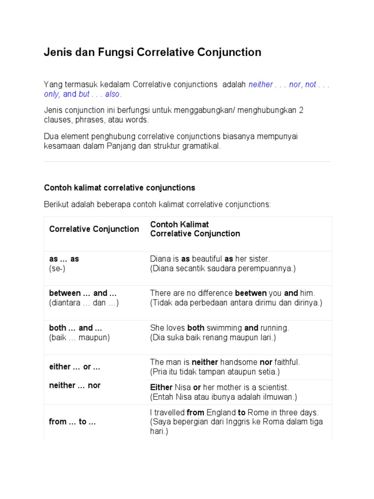 Correlative Conjunction | PDF | Seni & Disiplin Bahasa