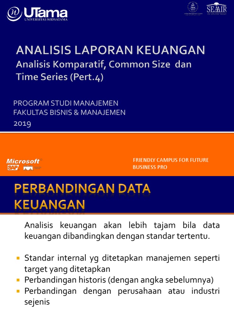 Pert. 4 (Analisis Time Series, Analisis Komparatif, Common Size) | PDF